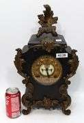 Antique Ansonia Cast Iron Mantel Clock - Dixon's Auction at Crumpton