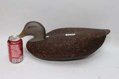R. Madison Mitchell & Capt. Bill Collins 1981 Cork Black Duck Decoy ...