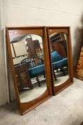 Pair MCM Walnut Mirrors - Dixon's Auction at Crumpton