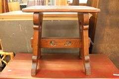 Antique Mission Oak Stool - Dixon's Auction at Crumpton