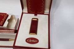 (2) Vintage Cartier Light in Box with Accessories & Ballpoint Pen with ...