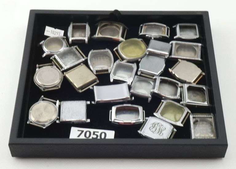 Tray Lot of Watch Cases - Dixon's Auction at Crumpton