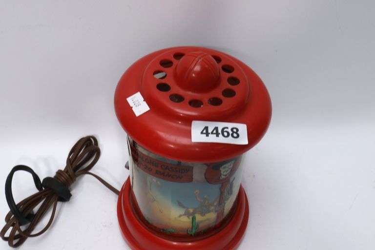 Vintage Hopalong Cassidy Motion Lamp, Breaks to Moving Cylinder on ...