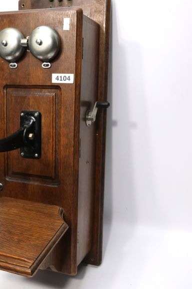 Antique Kellogg Oak Wall Telephone - Dixon's Auction at Crumpton
