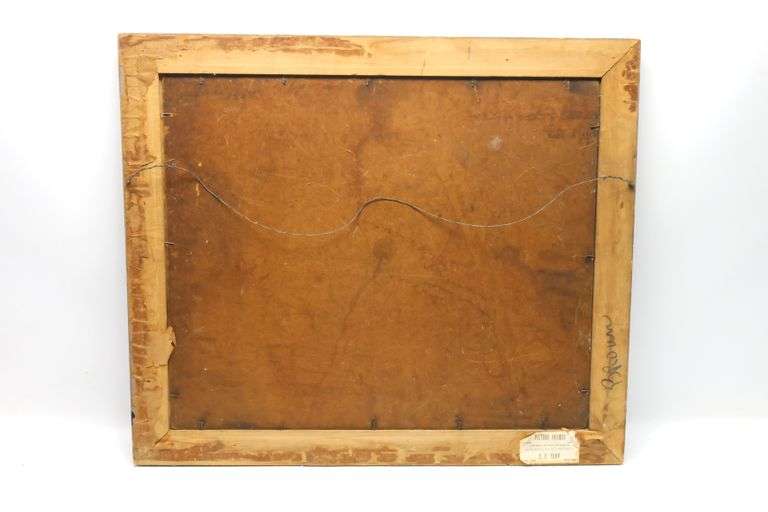 James Ashcroft Oil on Masonite Winter Landscape Painting - Dixon's ...