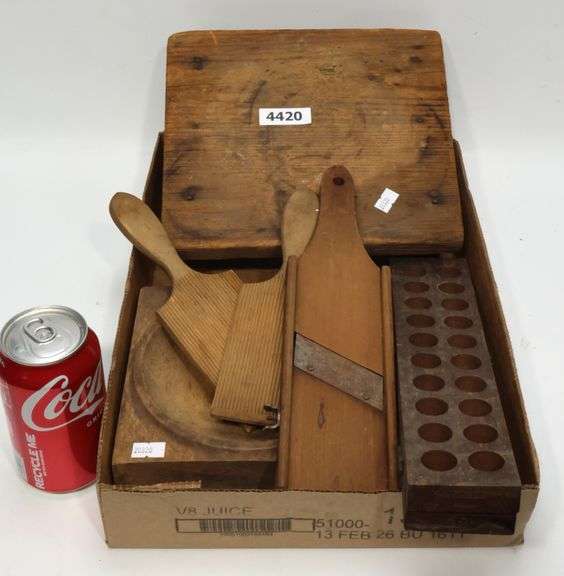 (6) Antique Primitive Kitchen Utensils and Tools - Dixon's Auction at ...