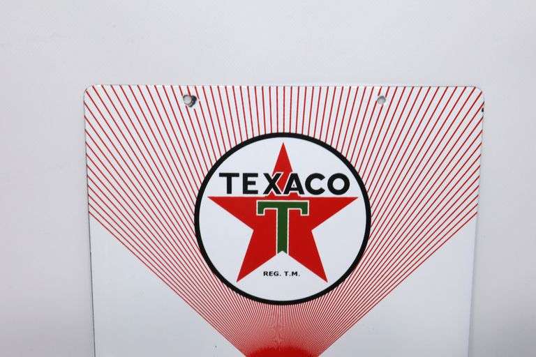 Texaco Diesel Chief L Porcelain Sign - Dixon's Auction at Crumpton