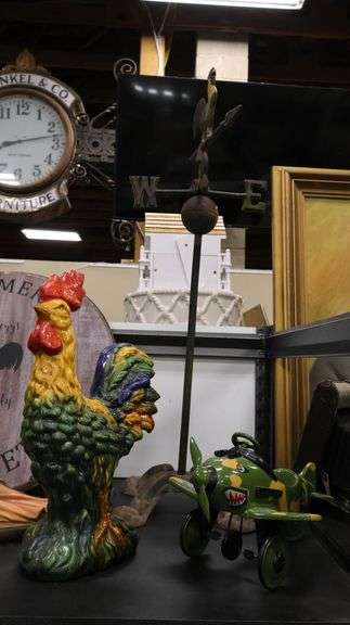 Rooster Sign, Statue & Weathervane Directional, Couple & Pig Statue ...
