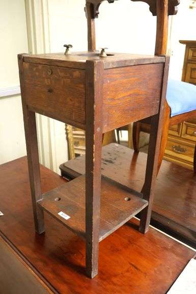 Antique Mission Oak Smoking Stand - Dixon's Auction at Crumpton