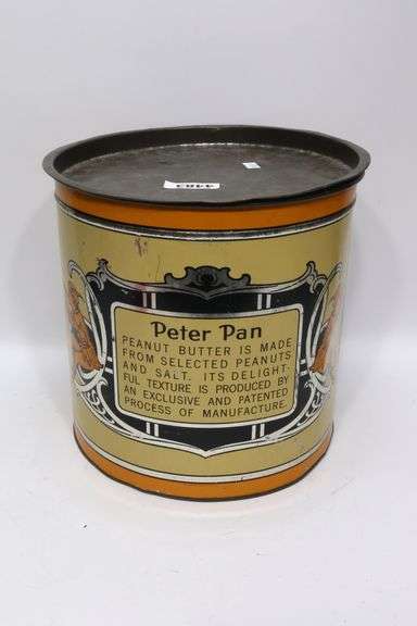 Vintage Peter Pan Peanut Butter Tin - Dixon's Auction at Crumpton