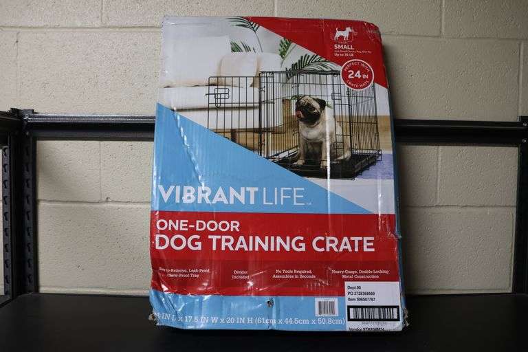Damaged New: Vibrant Life Small Metal Wire Dog Crate [As-Is, New in ...