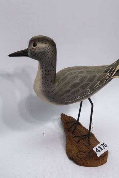 Rollins Bradshaw Sandpiper Decoy - Dixon's Auction at Crumpton
