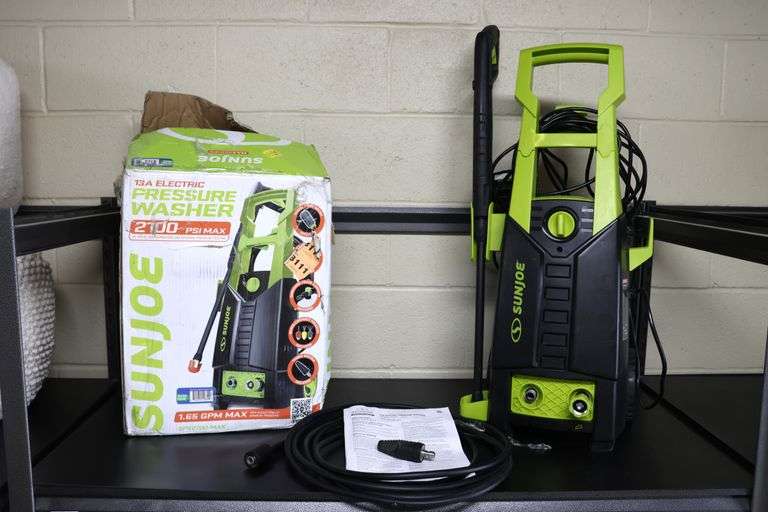 Misc Returns: SunJoe 13a Electric Pressure Washer, [As-Is, Item is Open ...