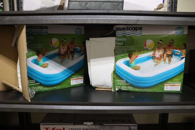 Open Box: Lot (2) Bluescape 10 Foot Inflatable Pool [As-Is, Item(s) Is ...