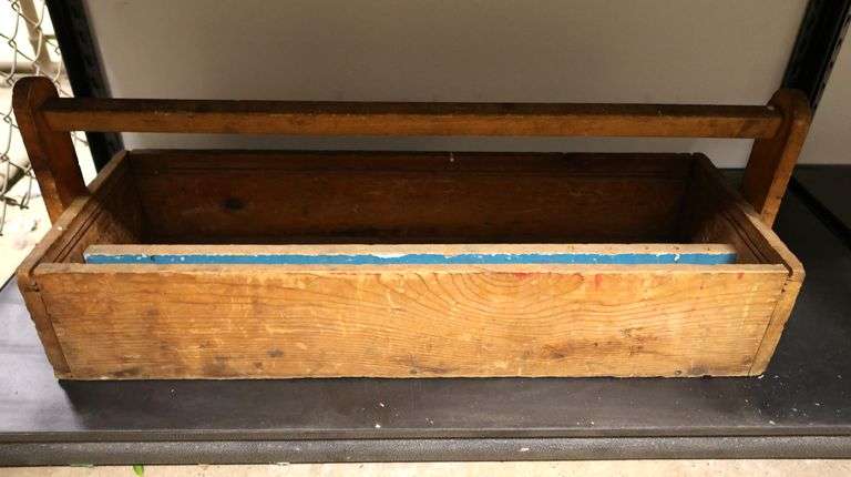 Vintage Wooden Tool Caddie - Dixon's Auction at Crumpton
