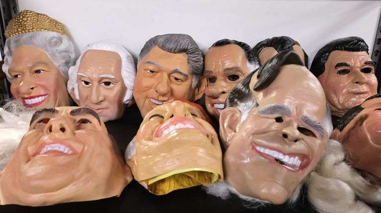 Collection of US President & 1st Lady Halloween Masks - Dixon's Auction ...