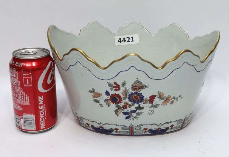 Faience Porcelain Cachepot - Dixon's Auction at Crumpton