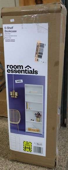 Open Box: Room Essentials 5-Shelf Bookcase, [As-Is, Item(s) Appear New But May Not Function as ...