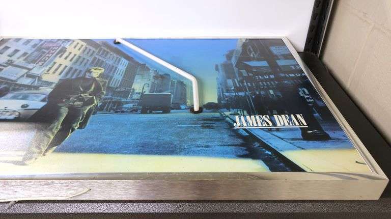 Neon Light Up Poster of James Dean - Dixon's Auction at Crumpton