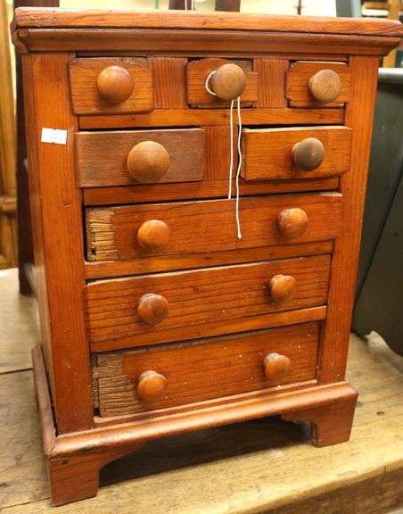 Primitive Pine Spice Chest - Dixon's Auction at Crumpton