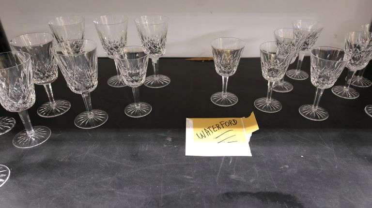 Lot of Waterford Crystal Stemware, Goblets, Glasses - Dixon's Auction at Crumpton