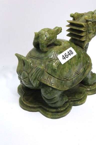Asian Carved Stone Turtle Sculpture - Dixon's Auction at Crumpton