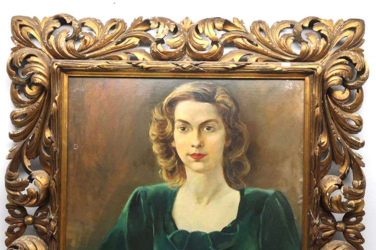 Edward August Wenzel Society Portrait - Dixon's Auction at Crumpton