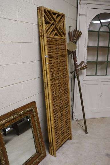MCM Bamboo Dressing Screen - Dixon's Auction at Crumpton