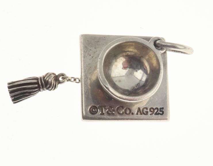 Tiffany & Co. Sterling Silver Graduation Cap Charm - Dixon's Auction at ...