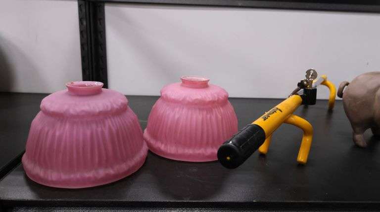 Auto Wear Car Lock, Antique Glass Shades, Cut Glass Bowl & Pitcher ...