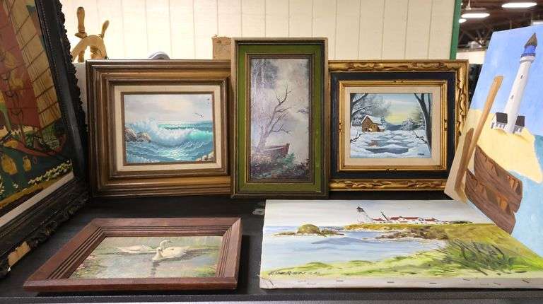 Art Lot of Vintage Framed Paintings & Prints - Dixon's Auction at Crumpton