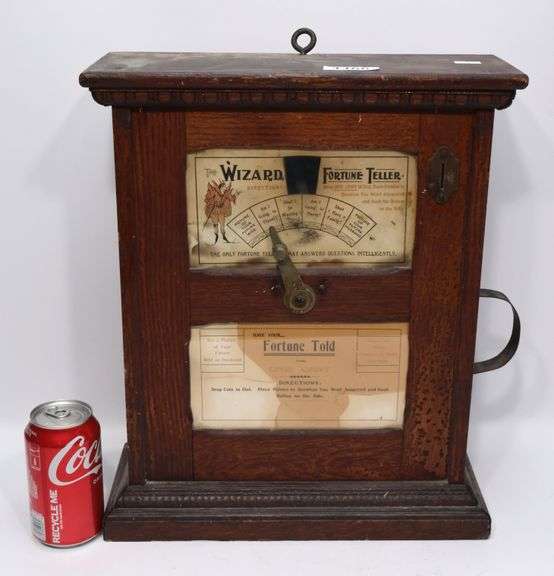 Antique Wizard Fortune Teller Coin Operated Trade Stimulator - Dixon's ...
