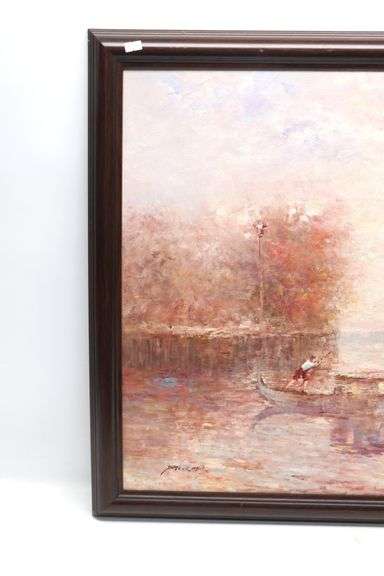 Patrick Mack Contemporary Impressionist Painting of Venetian Landscape ...