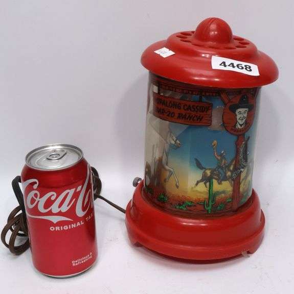 Vintage Hopalong Cassidy Motion Lamp, Breaks to Moving Cylinder on ...