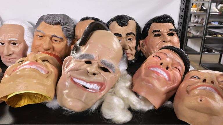 Collection of US President & 1st Lady Halloween Masks - Dixon's Auction ...