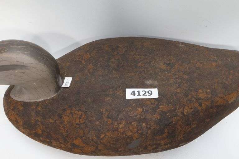 R. Madison Mitchell & Capt. Bill Collins 1981 Cork Black Duck Decoy ...