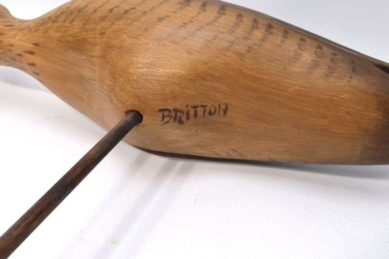 Jim Britton Shorebird Decoy - Dixon's Auction at Crumpton