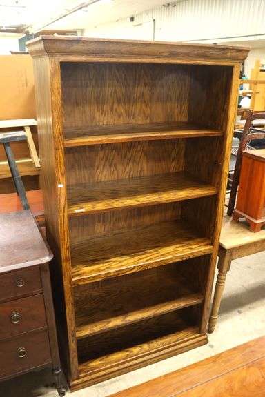 Modern Oak Bookcase - Dixon's Auction at Crumpton