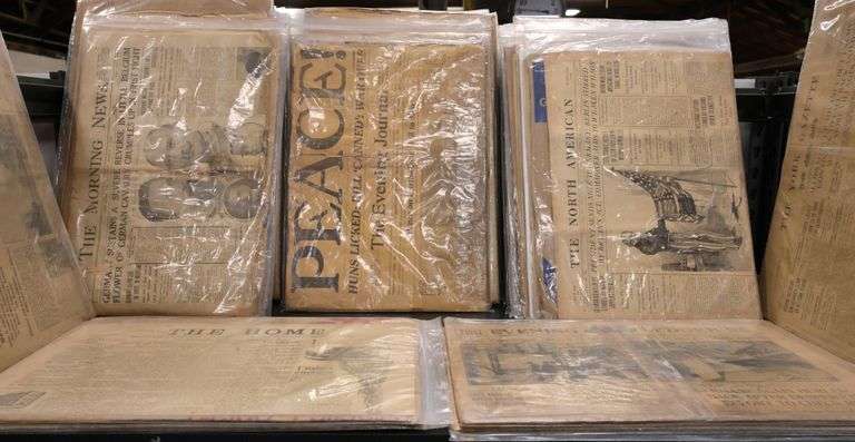 Collection of Vintage & Antique Newspapers - Dixon's Auction at Crumpton
