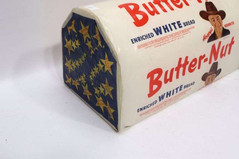 Vintage Hoppy's Favorite Butter Nut Bread Wrapper - Dixon's Auction at ...