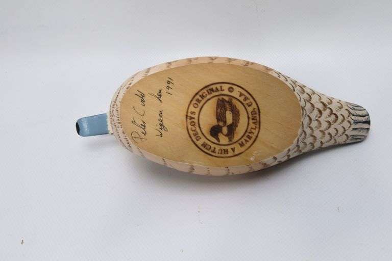Peter Codd For Hutch Decoys Wigeon Hen Miniature Duck Decoy - Dixon's ...