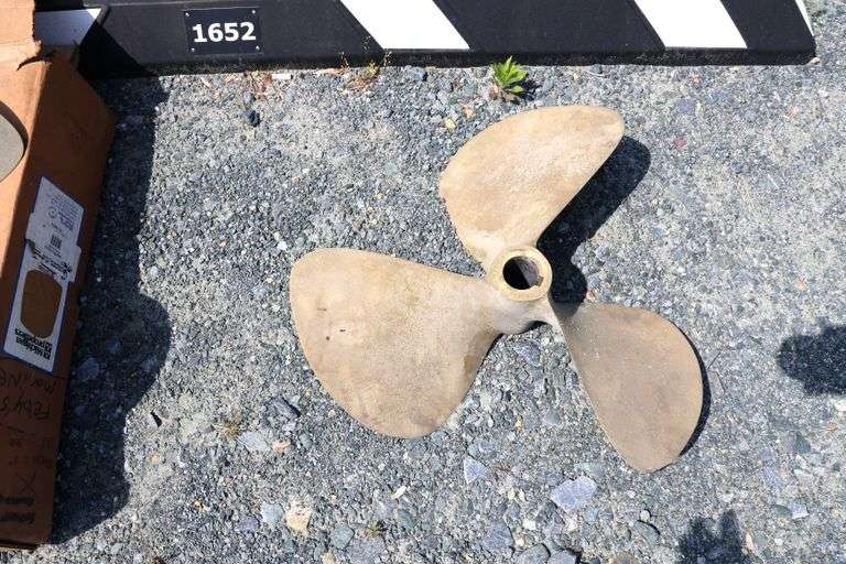 2 Large Bronze Boat Propellers - Dixon's Auction at Crumpton