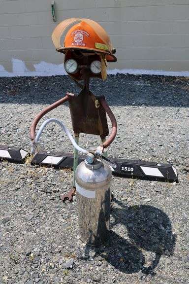 Steampunk Fireman Sculpture - Dixon's Auction at Crumpton