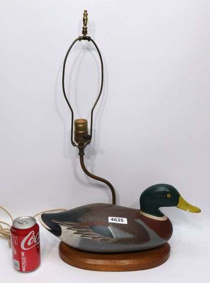 Upper Bay Mallard Duck Decoy Lamp - Dixon's Auction at Crumpton