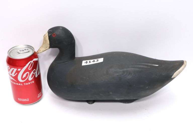 Madison Mitchell 1960 Coot Decoy - Dixon's Auction at Crumpton