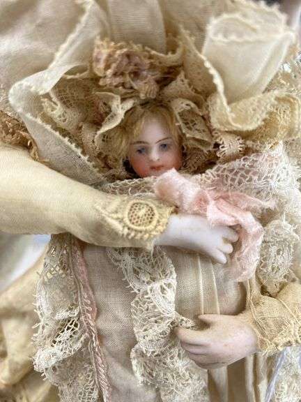 Mother and Child Wind Up Doll Automaton - Dixon's Auction at Crumpton