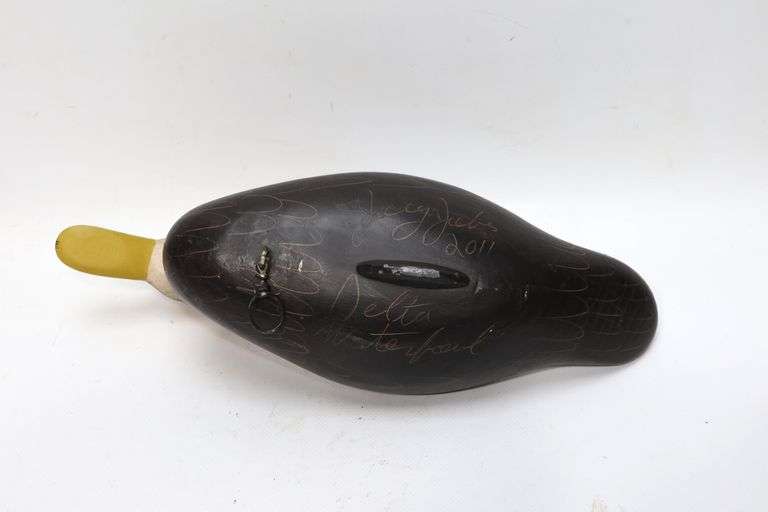 Joey Jobes Black Duck Decoy - Dixon's Auction at Crumpton