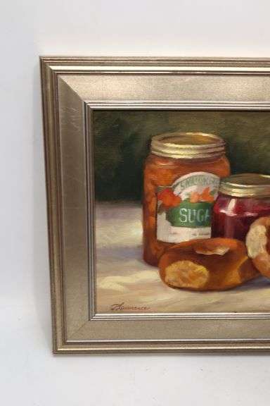 Joyce Lawrence Oil Painting - Dixon's Auction at Crumpton