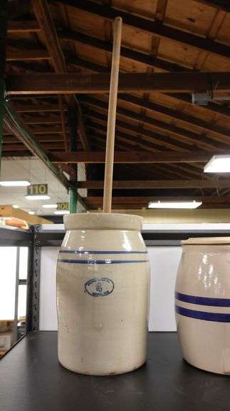Vintage Stoneware Storage Jar, Butter Churn & Water Cooler - Dixon's ...