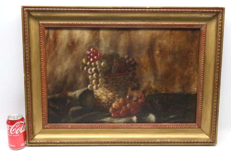 Vintage Oil on Masonite Still Life Painting, Signed Lower Right M. Rex ...